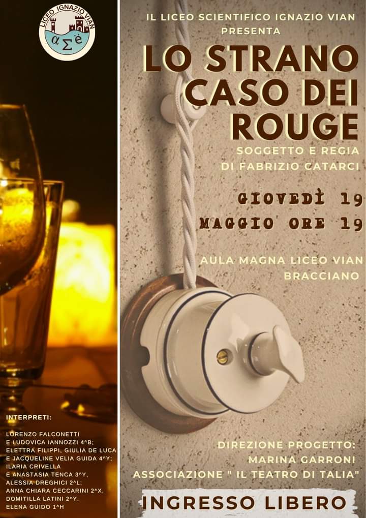 Al Vian il 19 c'è... "Lo strano caso dei Rouge" - Associazione L'agone Nuovo