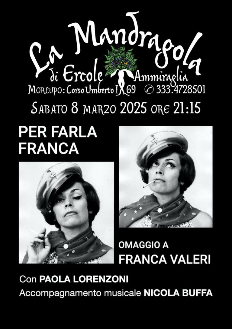 Omaggio a Franca Valeri a "La Mandragola" - Associazione L'agone Nuovo