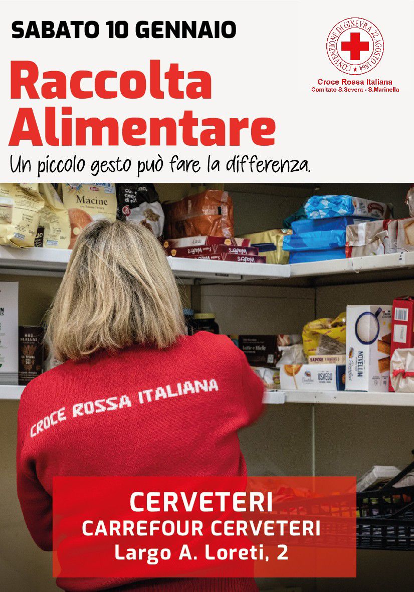 Sabato al Carrefour di Cerveteri raccolta alimentare della Croce Rossa ...