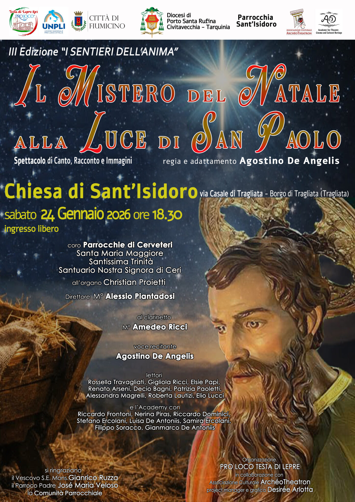 “Il Mistero del Natale alla Luce di San Paolo” Spettacolo di Arte ...